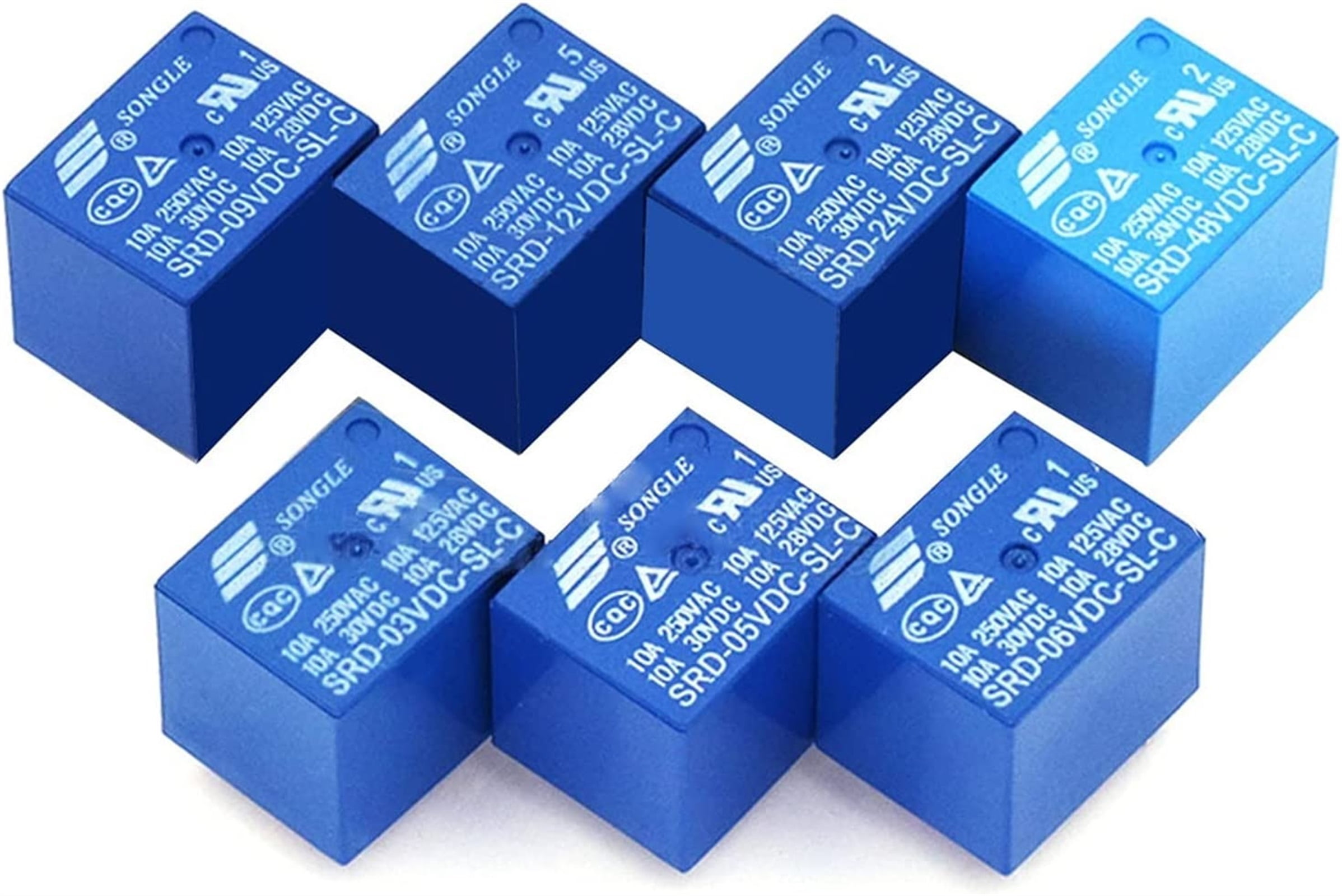 Relay 1PCS Relay SRD-DC-SL-C 5 pin 3/5/6/9/12/24/48v T73 10A 1 Switch ...