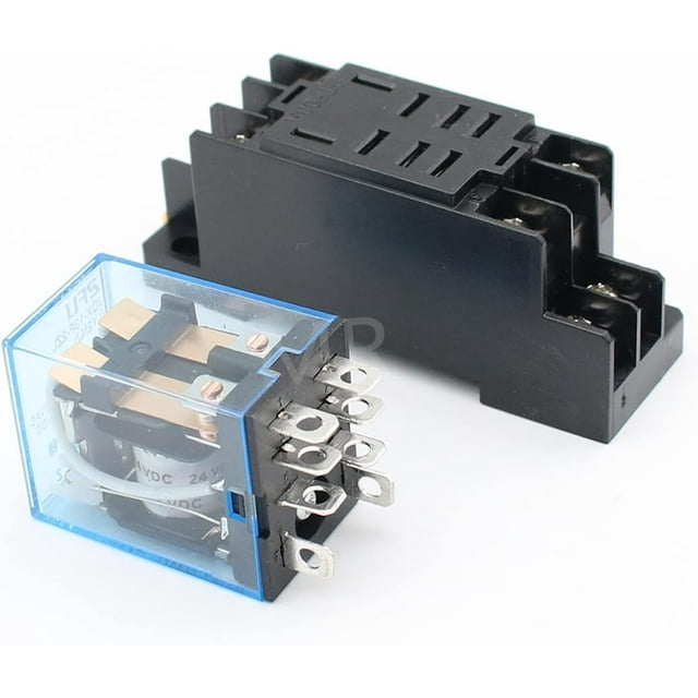 Relay 1set MY2P HH52P MY2NJ Relay 12V 24V DC / 12V 24V AC Coil General Purpose DPDT Micro Mini ...