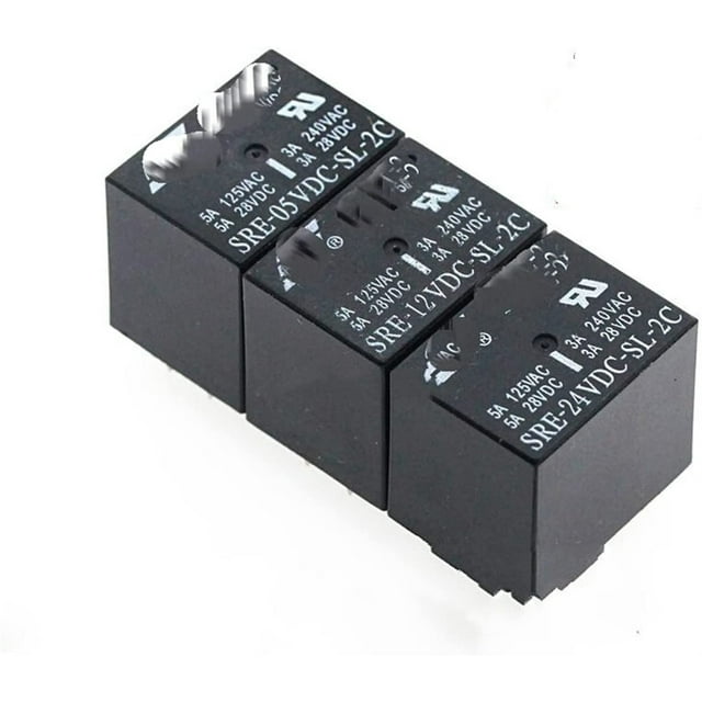 Relay 2pcs Sre-05 12 24vdc-sl-2c 5V 12V 24V 8-pin 2-Group Conversion ...