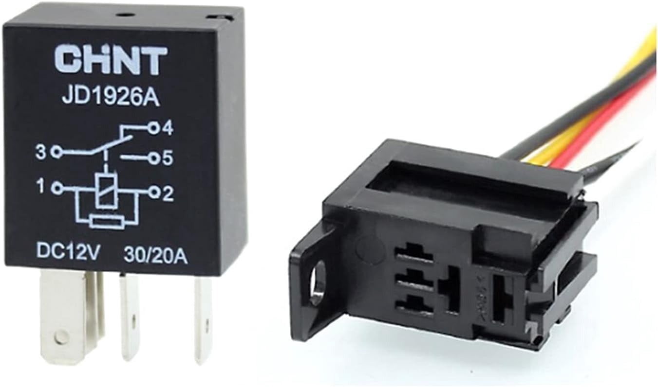 Relay 30A Auto-Relay 12V-24V 4Pin 5pin Automotive Relay with Wire ...