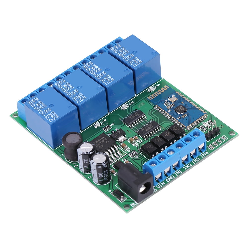 Relay,4 Channel Relay Module Phone Remote Control Switch,Relay Module ...