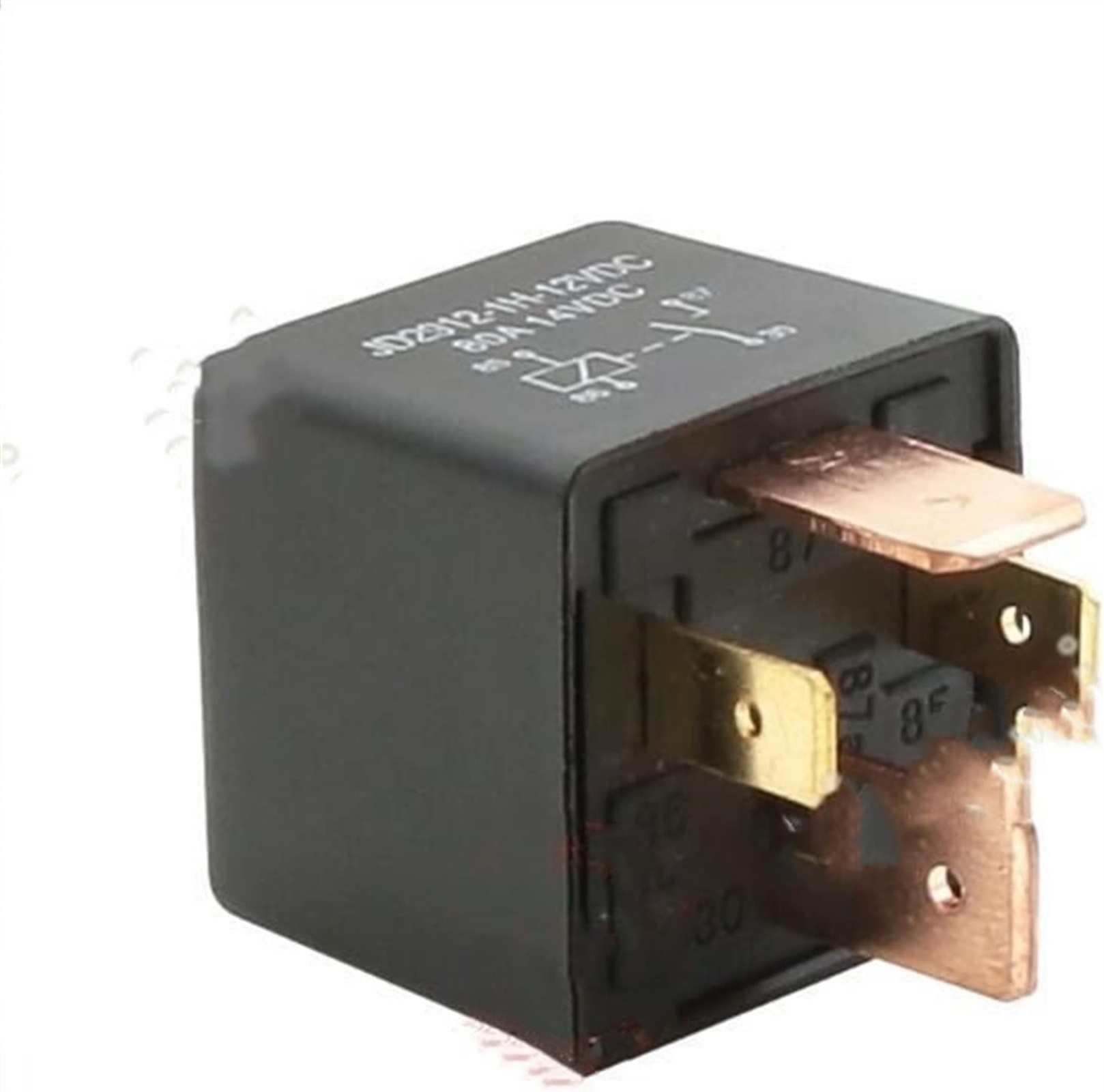 Relay Black Universal 4 pin DC80A 12V 24V 36V 48V Electronic Relay auto ...
