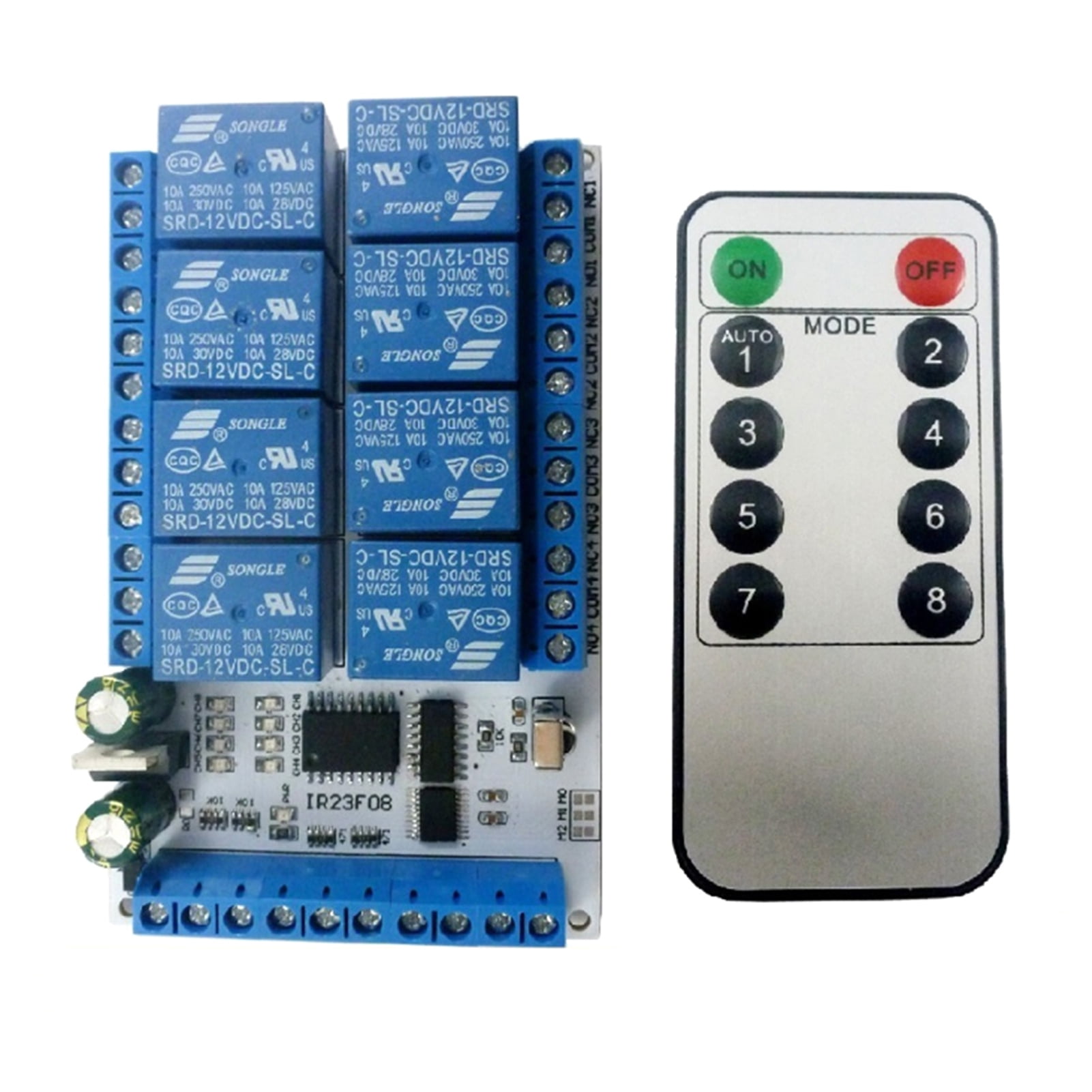 Relay,Channel Infrared Remote Ir23f08 8 Channel Remote Relay Jinmie ...