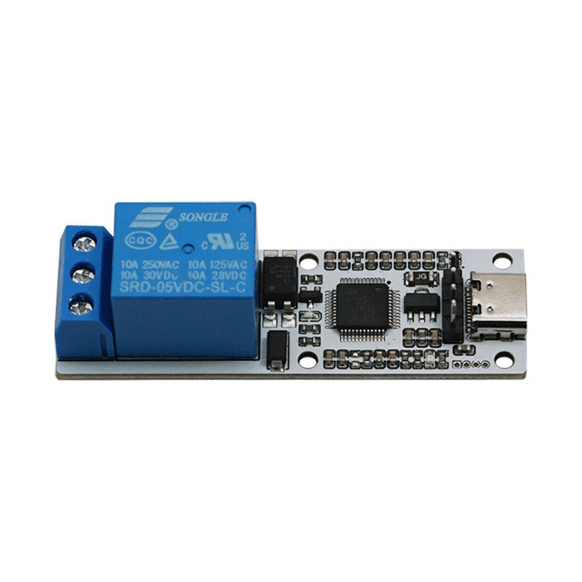 Relay Module 1 Channel USB to CH340 Serial Control Relay Module ...
