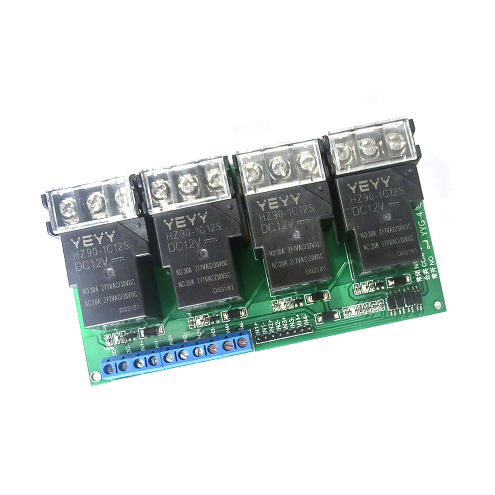 Relay Module,30a Relay Optocoupler 12v 30a Relay 12v 30a 4-channel 12v ...