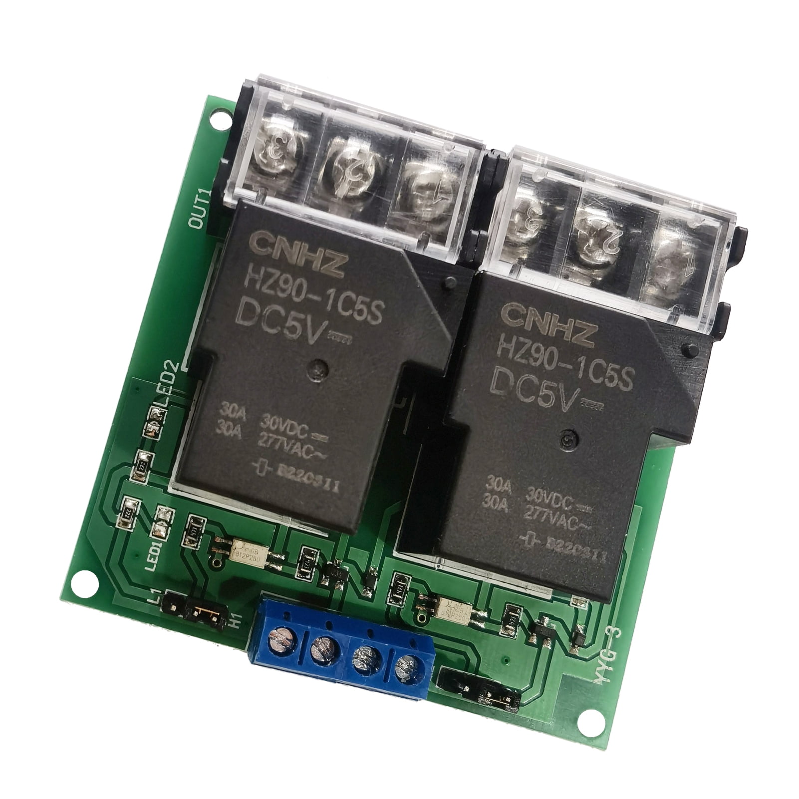 Relay Module, 5v 30a Relay Optocoupler Isolation 2-channel Relay Dabey ...