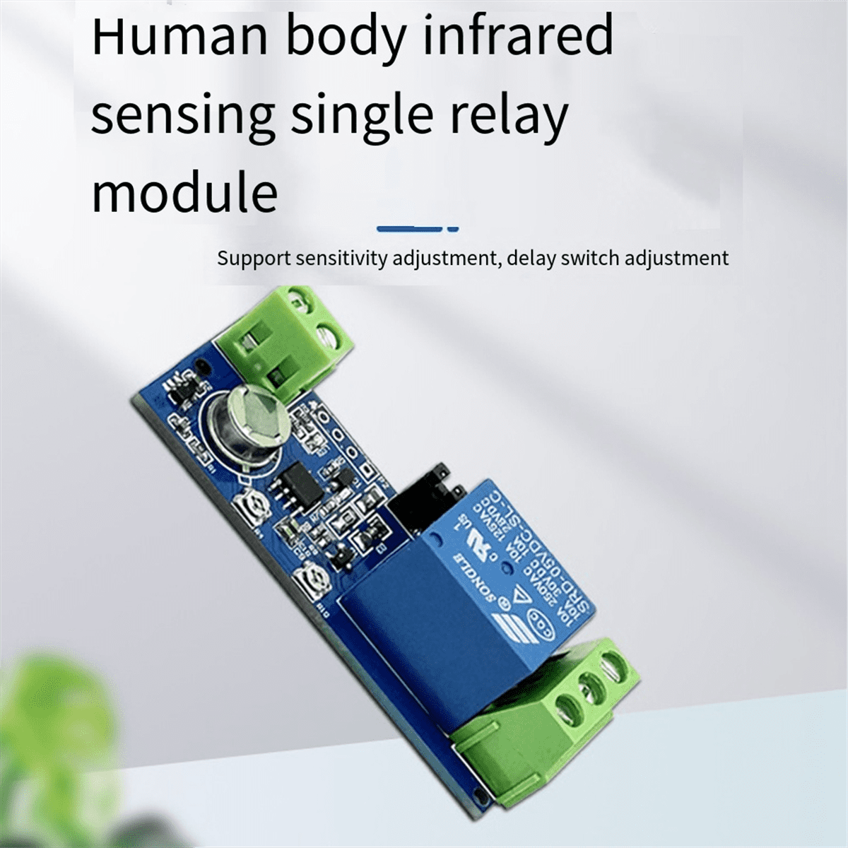 Relay Module Human Body Infrared Sensing Single Module Delay Time ...