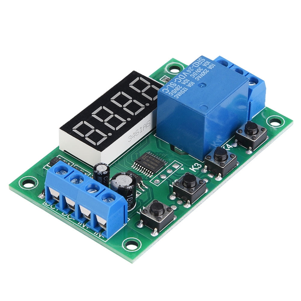Relay Module,LED Timer Relay,LED Display Adjustable Timer Relay Automation Control Switch Module ...
