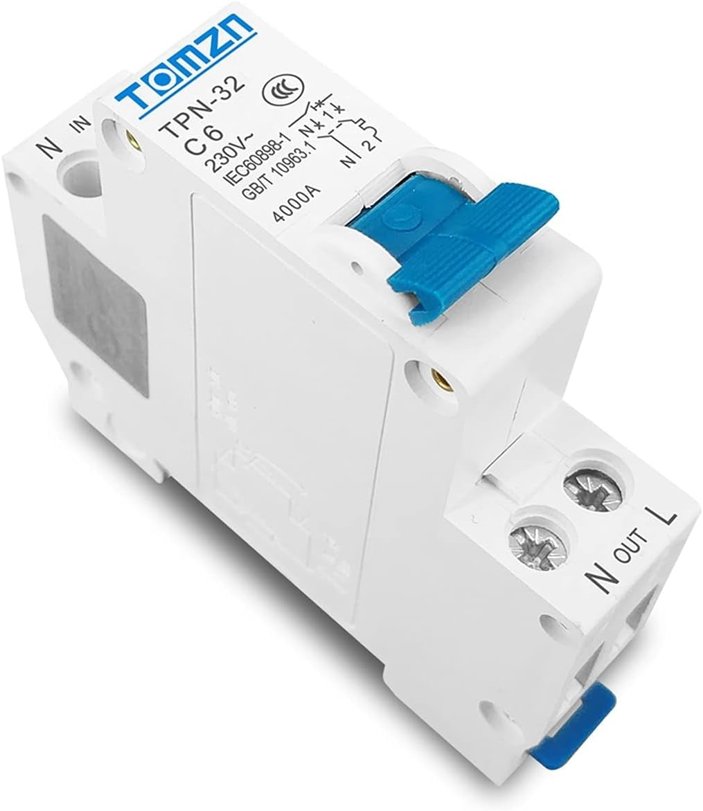 Relay TPN 1P+N Mini Circuit Breaker MCB 6A 10A 16A 20A 25A 32A Din Rail ...