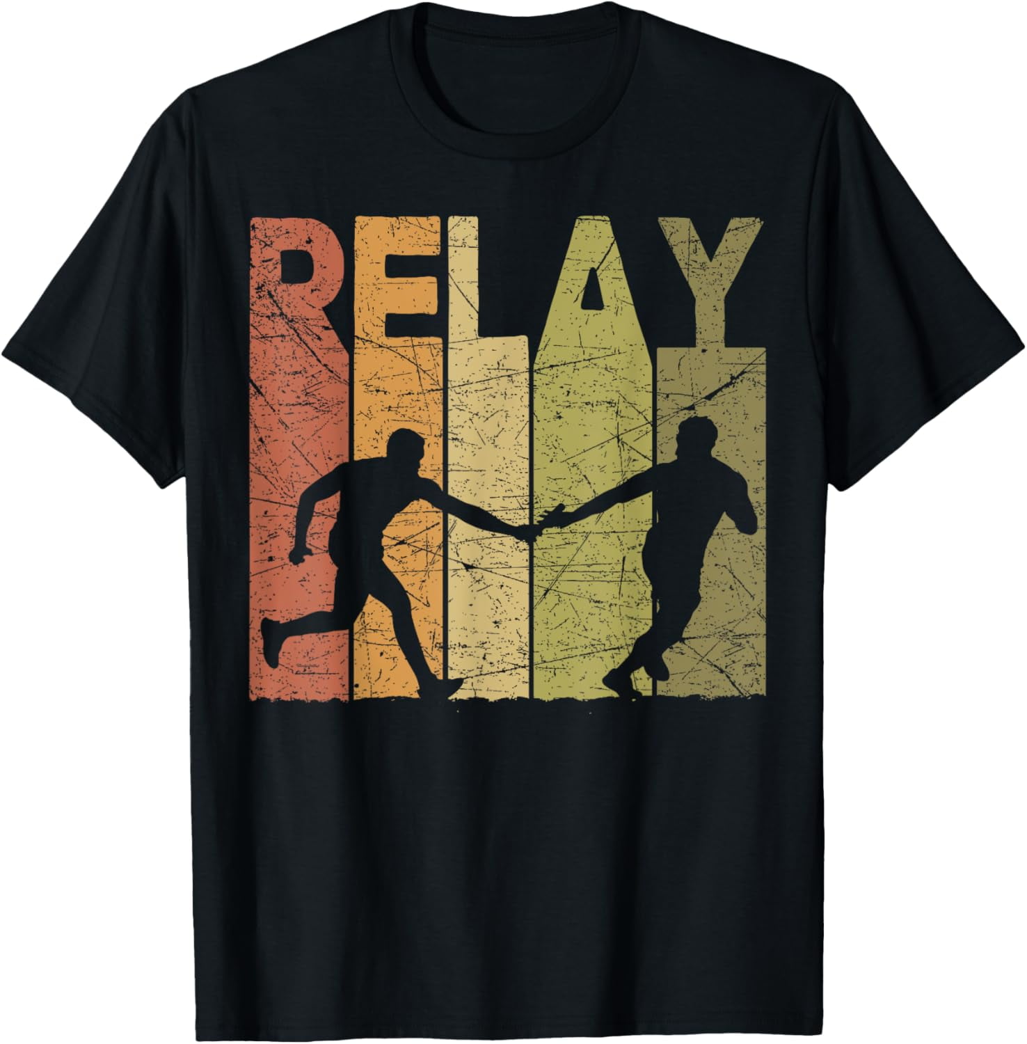 Relay Vintage Relay Race Retro Relay Running T-Shirtmen and women can ...