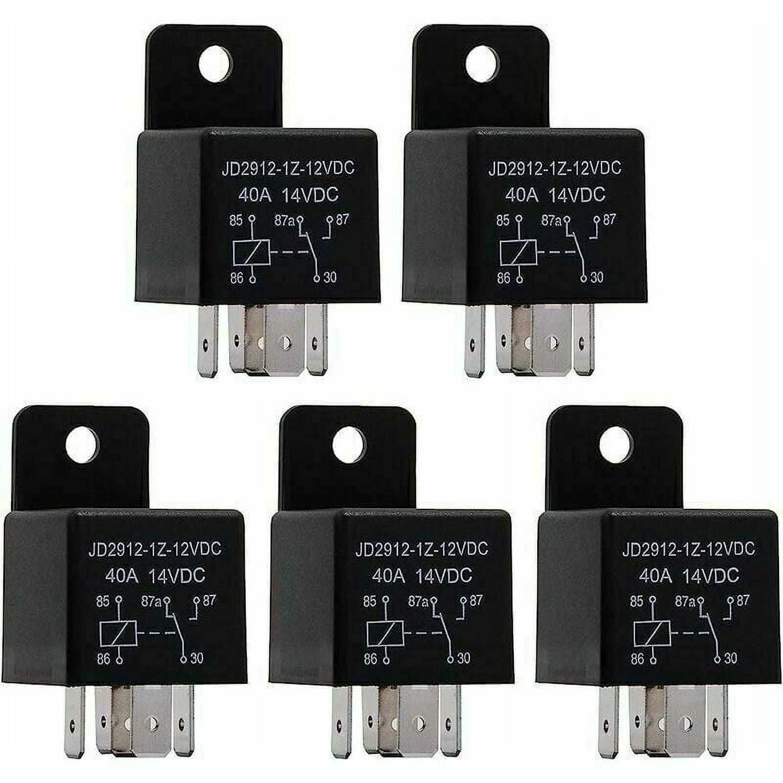 Relays 12V 40A 5 Pin Spdt, Model No: Jd2912-1Z-12V40A 14Vdc, Relay ...