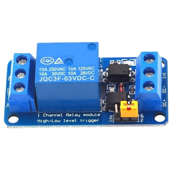 Relays Control Module 10A 250VAC 30V High Low Levels Triggering Jumper ...