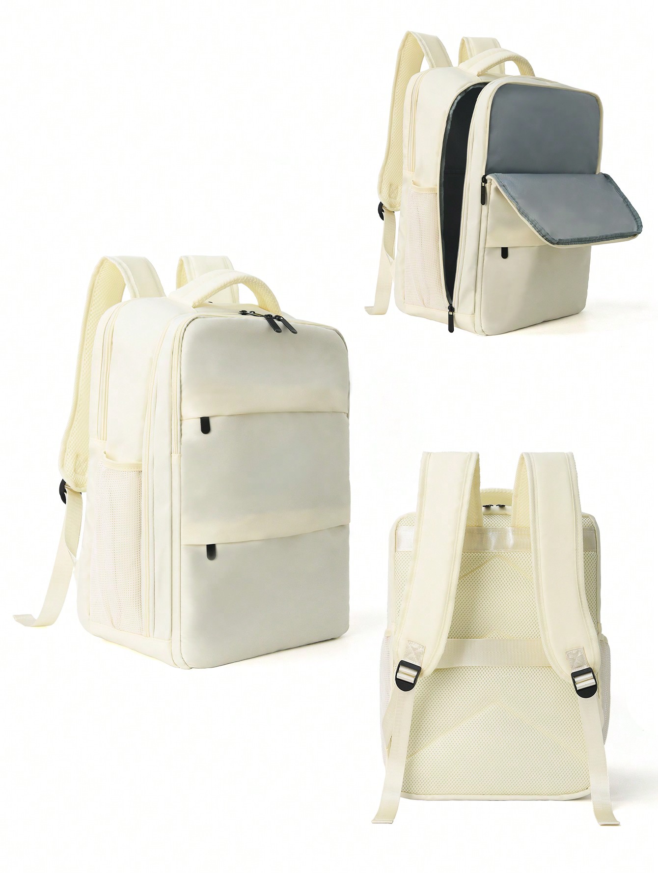 Release Buckle Decor Functional Backpack Laptop Backpack Business ...