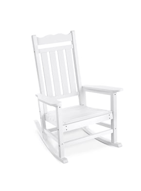 White Outdoor Rocking Chairs in Outdoor Rocking Chairs - Walmart.com