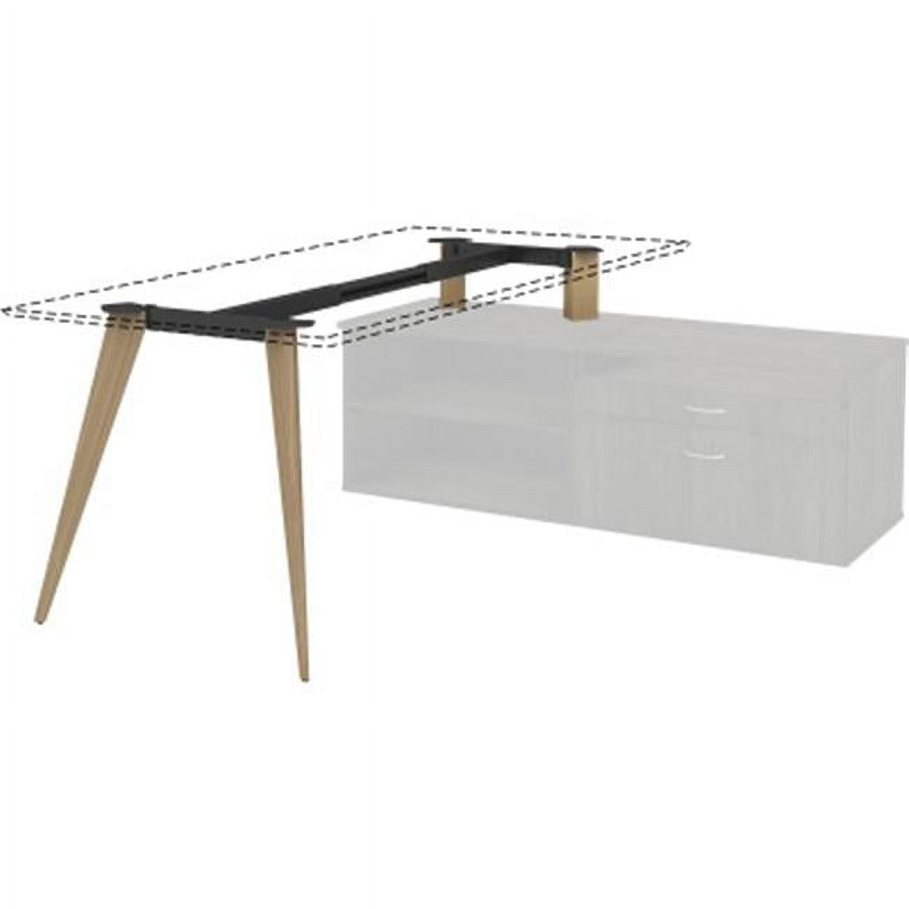 Relevance Wood Frame for 30 in. L-Shape Desk, Natural - Walmart.com