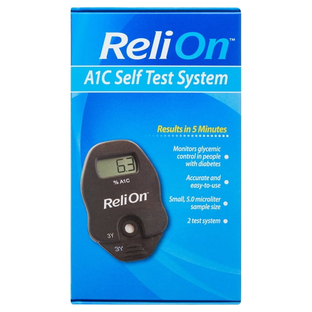 ReliOn A1C Self Test System - Walmart Business Supplies