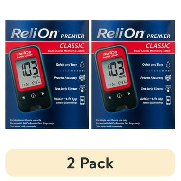 ReliOn Prime Blood Glucose Monitoring System, Blue - Walmart.com