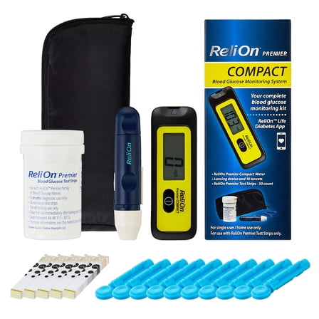 OneTouch Ultra Plus Flex Premier Blood Glucose Meter with Test Strips ...