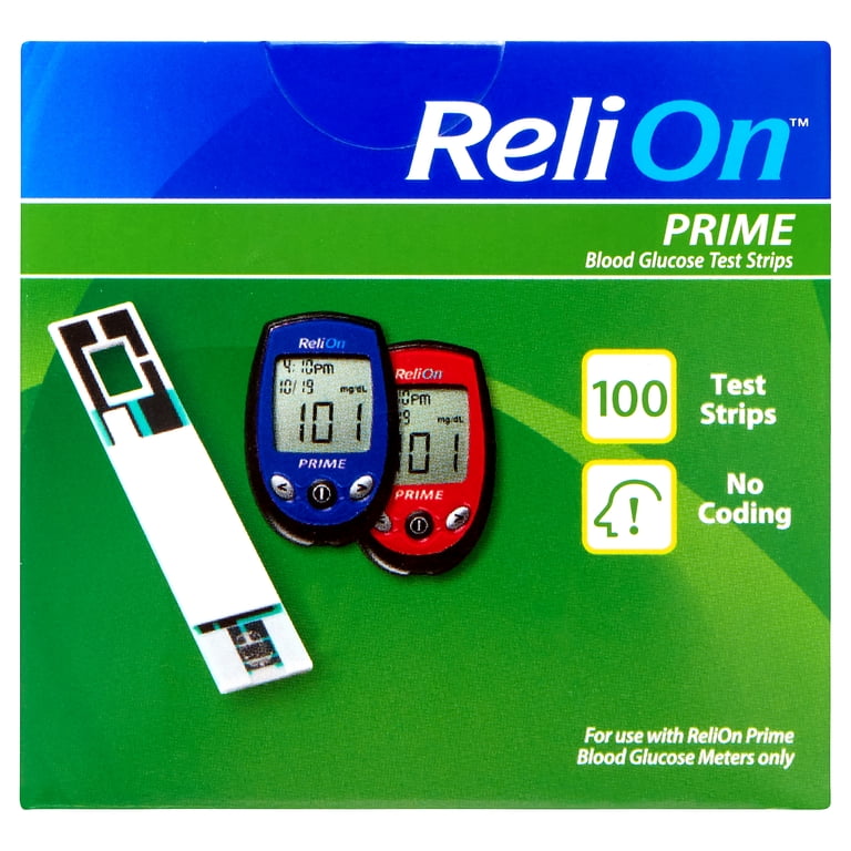Walmart Blood Sugar Monitors ReliOn (Wal Mart) Prime Blood Glucose