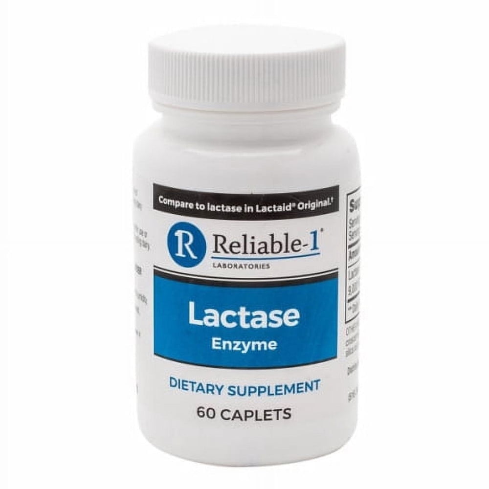 Reliable 1 Lactase Enzyme Caplets, 60 Ea, 2 Pack - Walmart.com