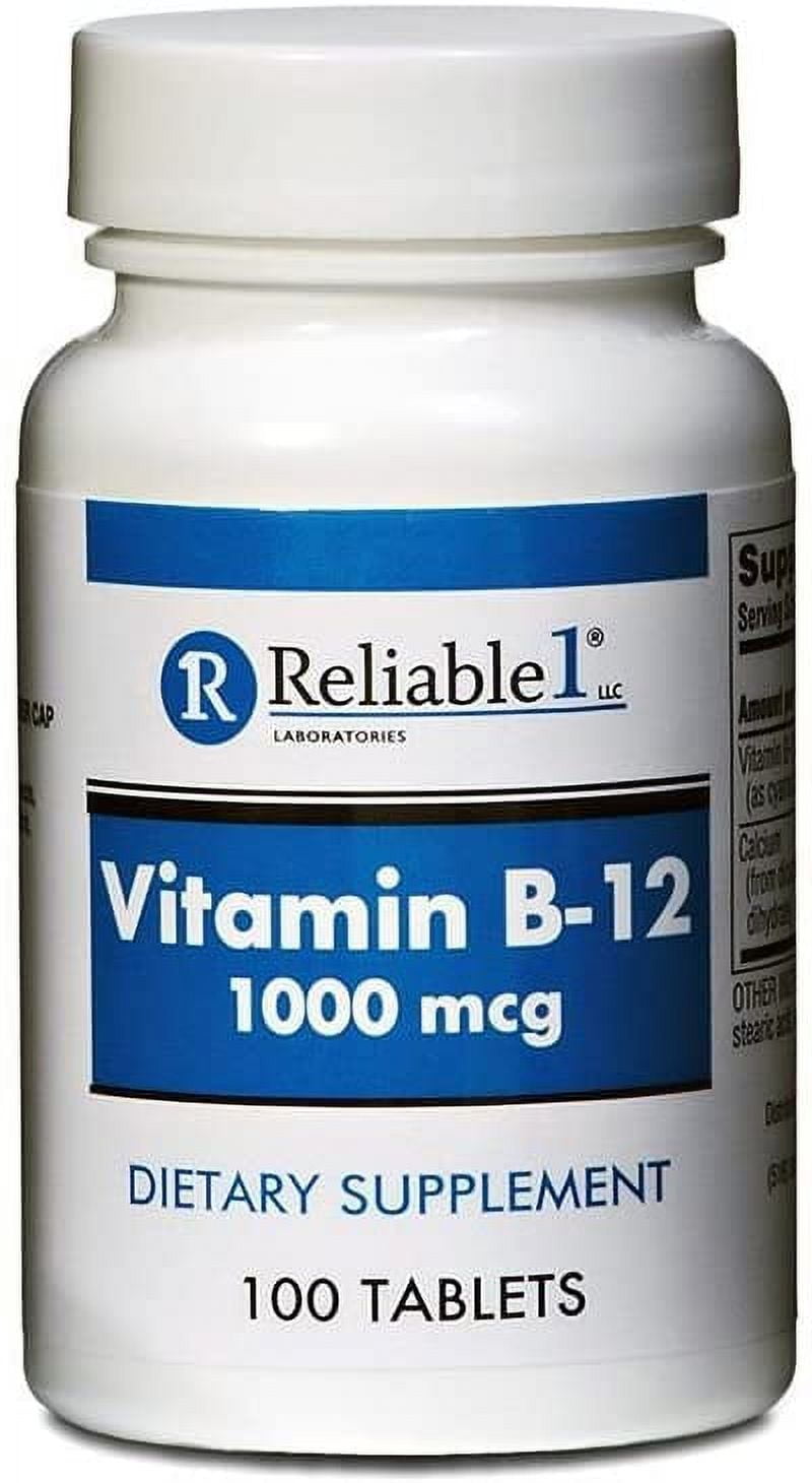 Reliable 1 Vitamin B-12 1000 mcg 100 Tablets - Walmart.com