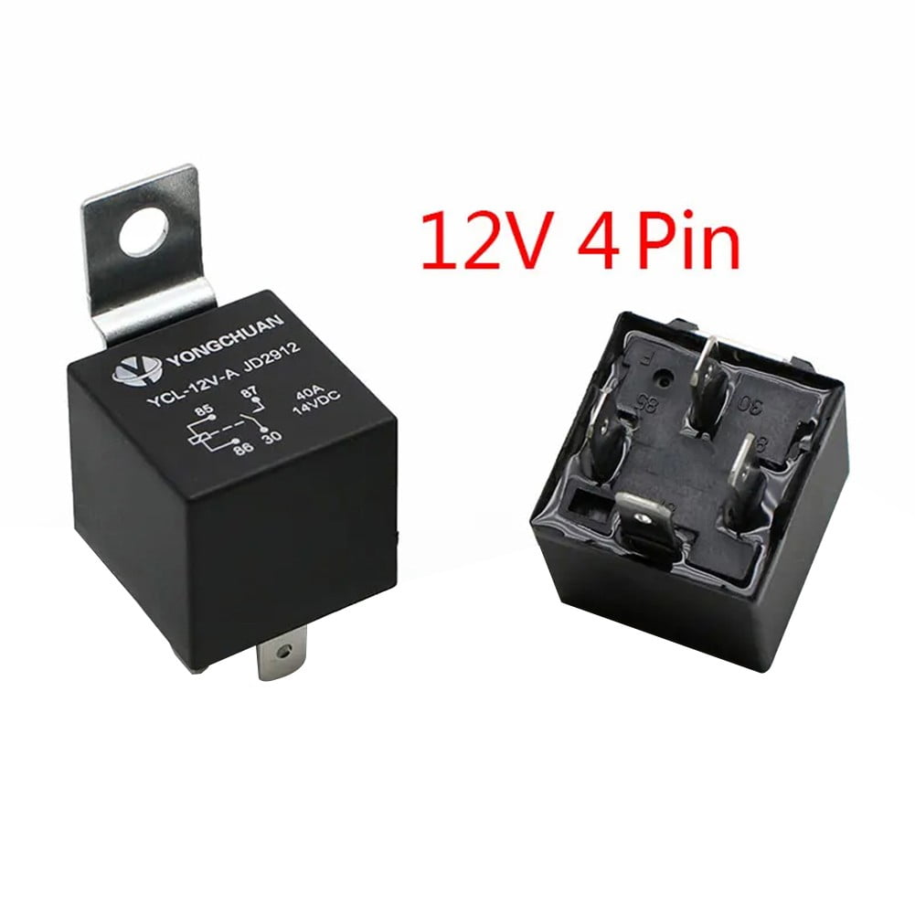 Reliable 40A copper coil automotive relay for fog lights headlights and ...