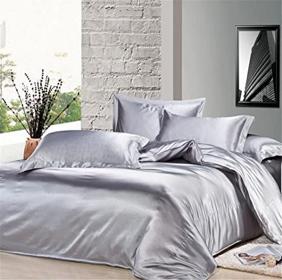 Reliable Bedding 100% Silk Satin Comforter,Silky Soft Quilt Luxury ...