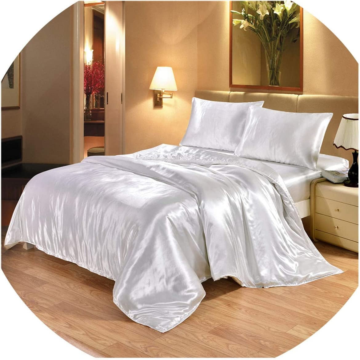 Reliable Bedding 100% Silk Satin Comforter, Silky Soft Quilt Luxury ...