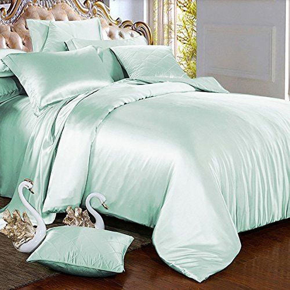 Reliable Bedding 100% Silk Satin Comforter, Silky Soft Quilt Luxury ...