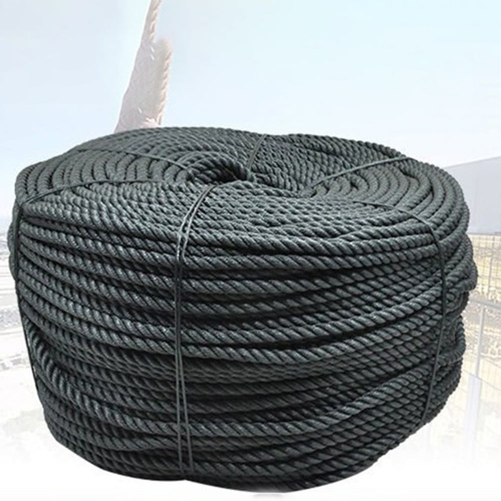 Reliable Black Poly Rope With Excellent Resistance To UV Rays 8mm X 20m ...