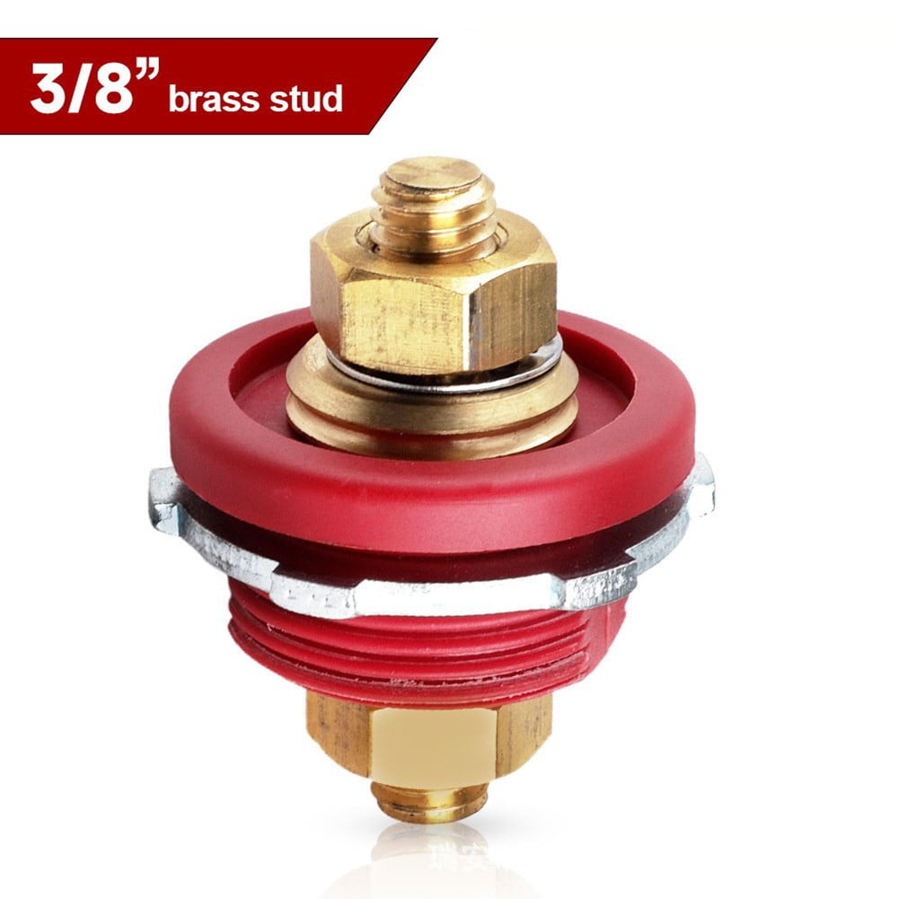 Reliable Brass Replacement Terminal Kit 3/8 Stud Red/Black Color Great ...