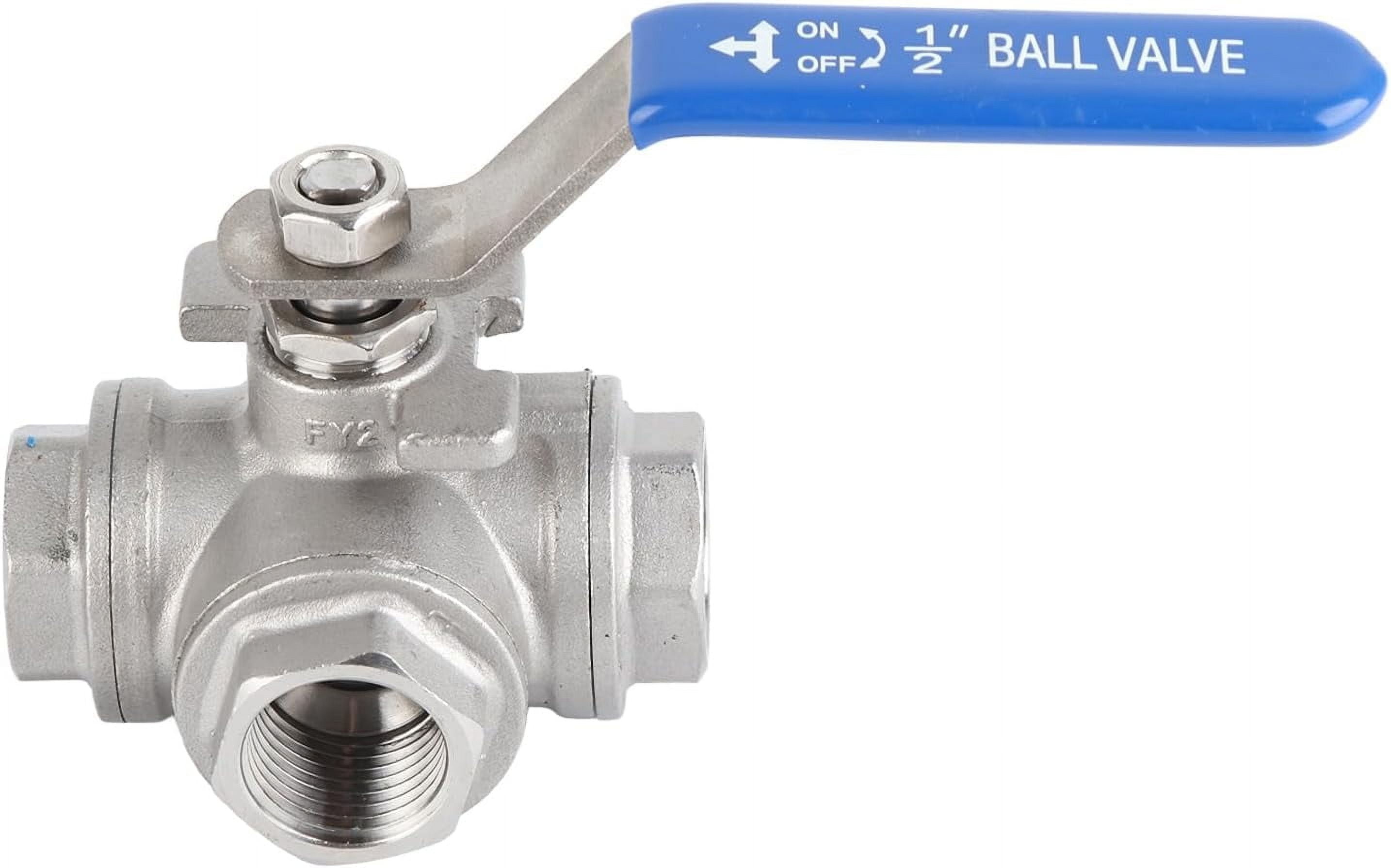 Reliable Closure Ball Valve, Three-way Stainless Steel 304, Industrial ...