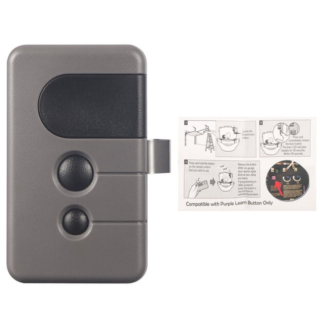 Craftsman Garage Door Opener Remote, 315mhz Frequency, Gray, 3-Button ...