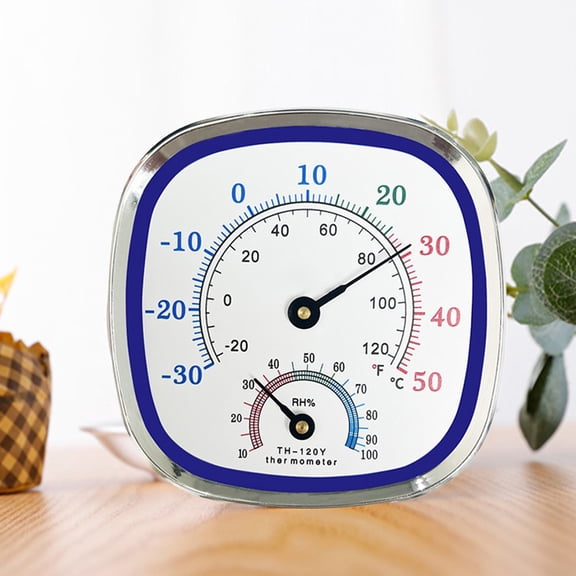 Indoor Outdoor Thermometer 2 in 1 Temperature Humidity Gauge Analog ...