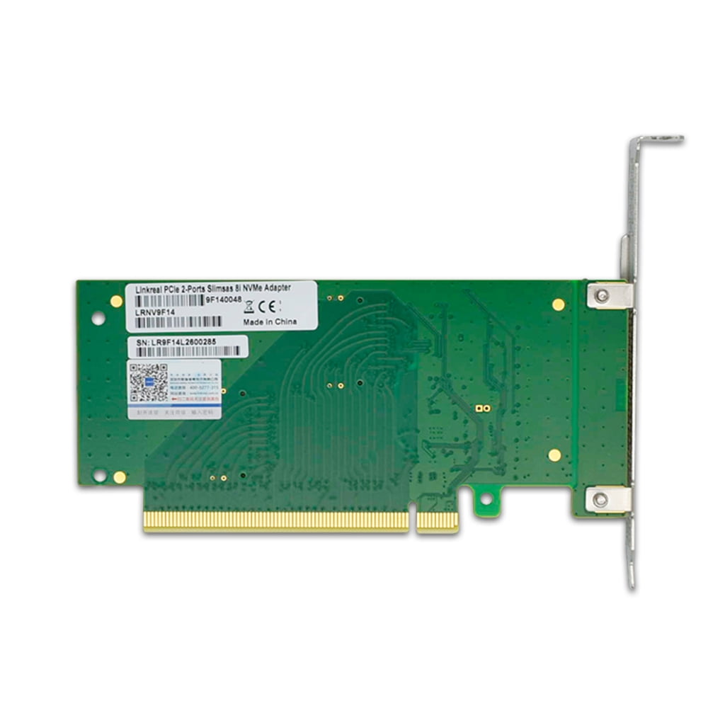 Reliable PCIe x16 Adapter Featuring 2 SlimSAS SFF 8654 8i Interfaces ...