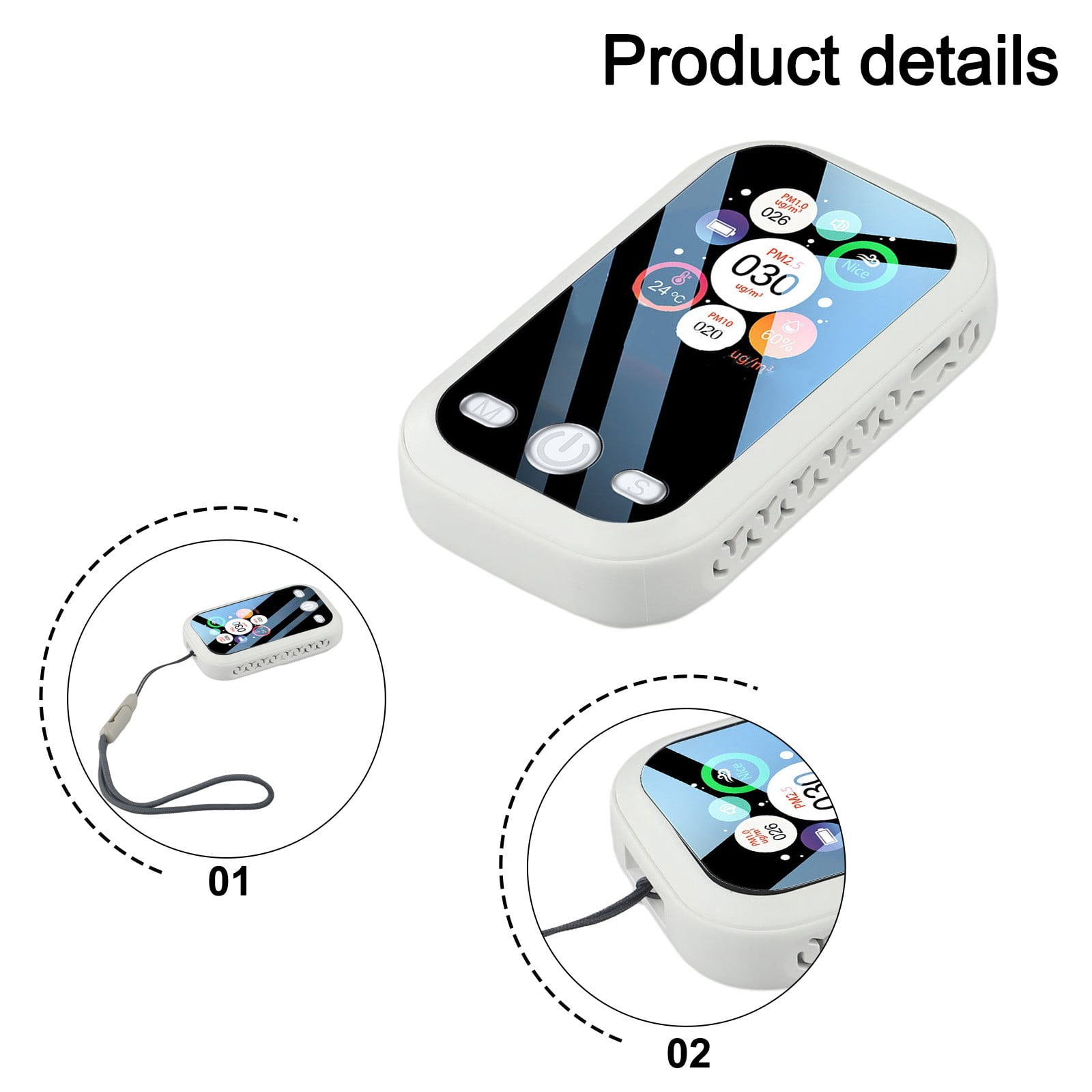 Reliable PM2 5 PM10 PM1 0 Detector Accurate Measurement and Alarm ...