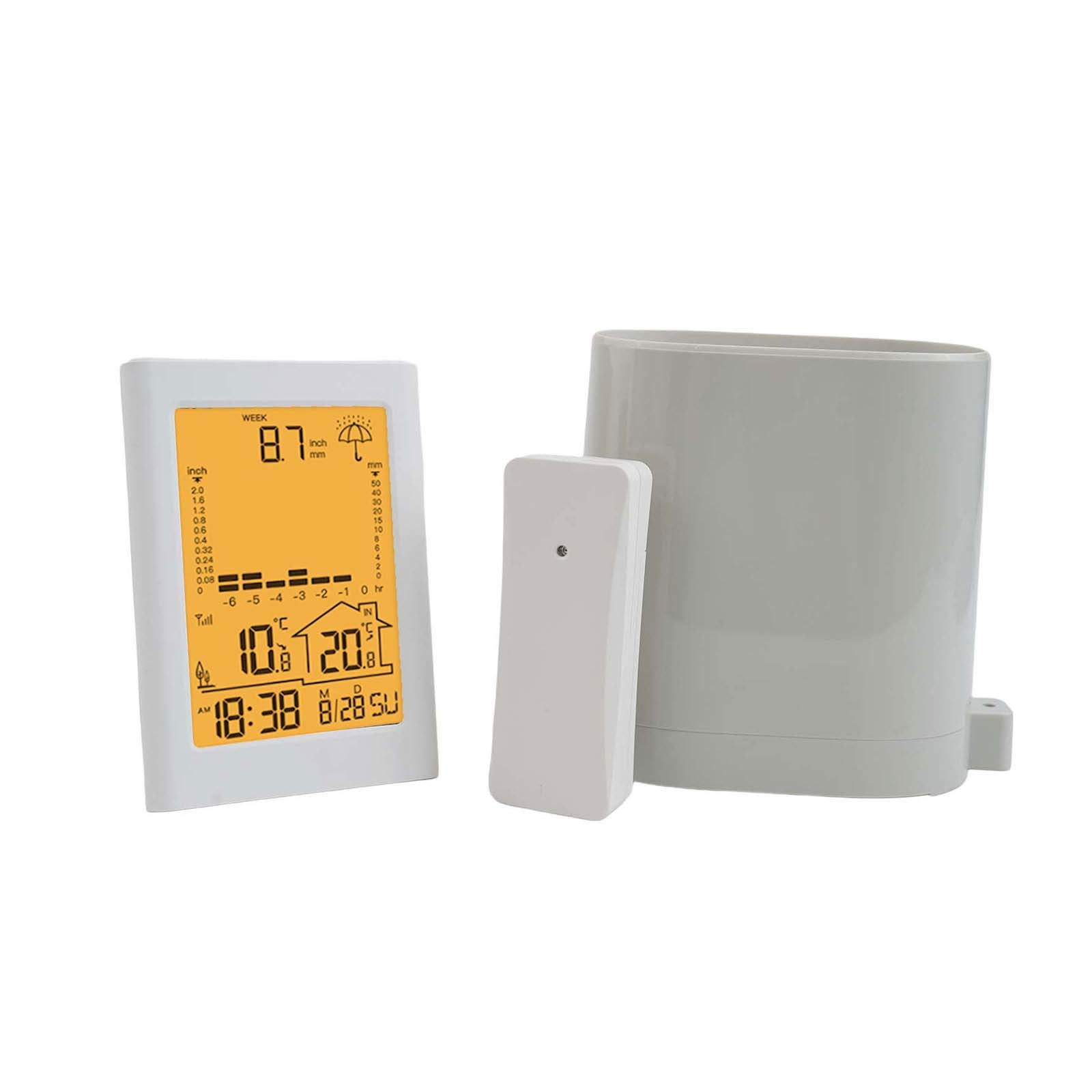 Reliable Rain Gauge with Realtime Rainfall Detection and Clear LCD ...