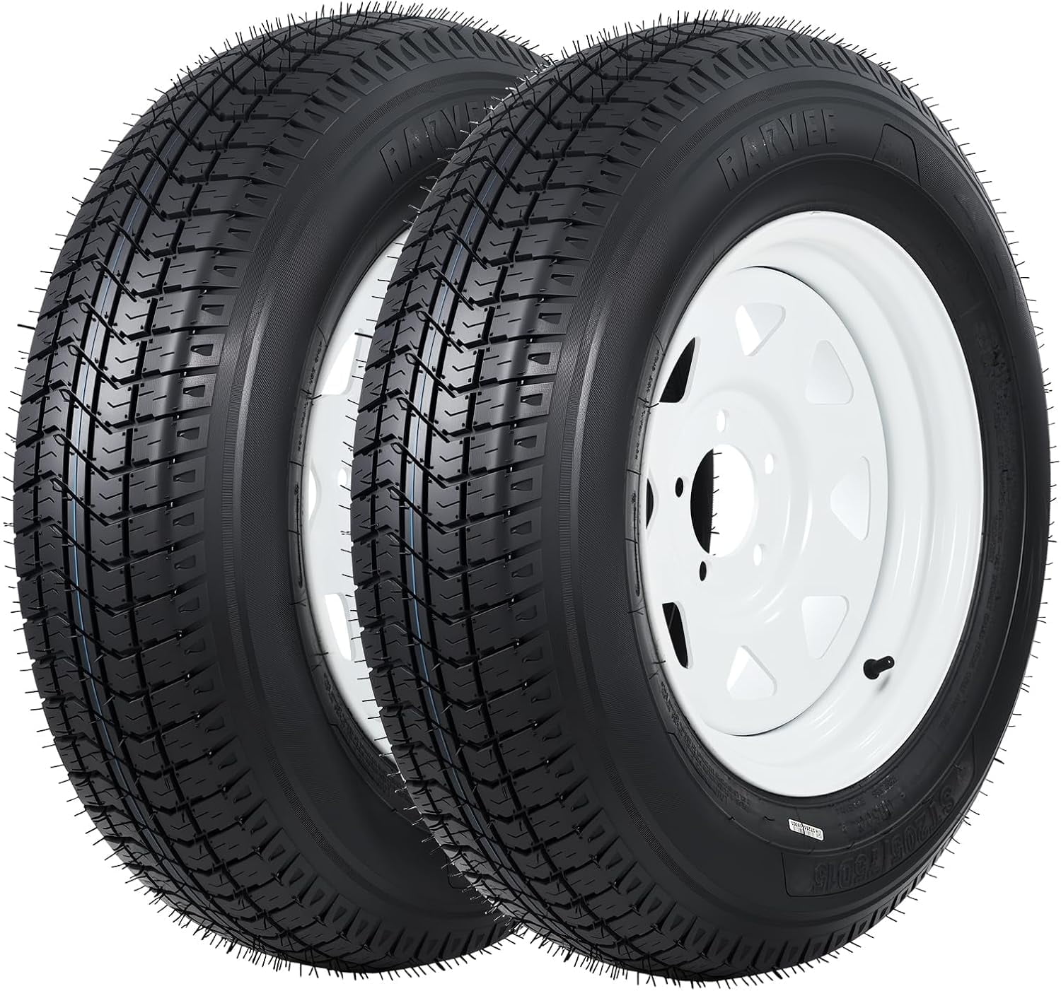 Reliable ST205/75D15 Trailer Tire & Wheel Set – 6PR Load Range C – 15 ...