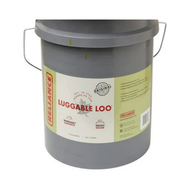 Reliance Luggable Loo, 5 Gallon Camping Bucket Portable Toilet for ...