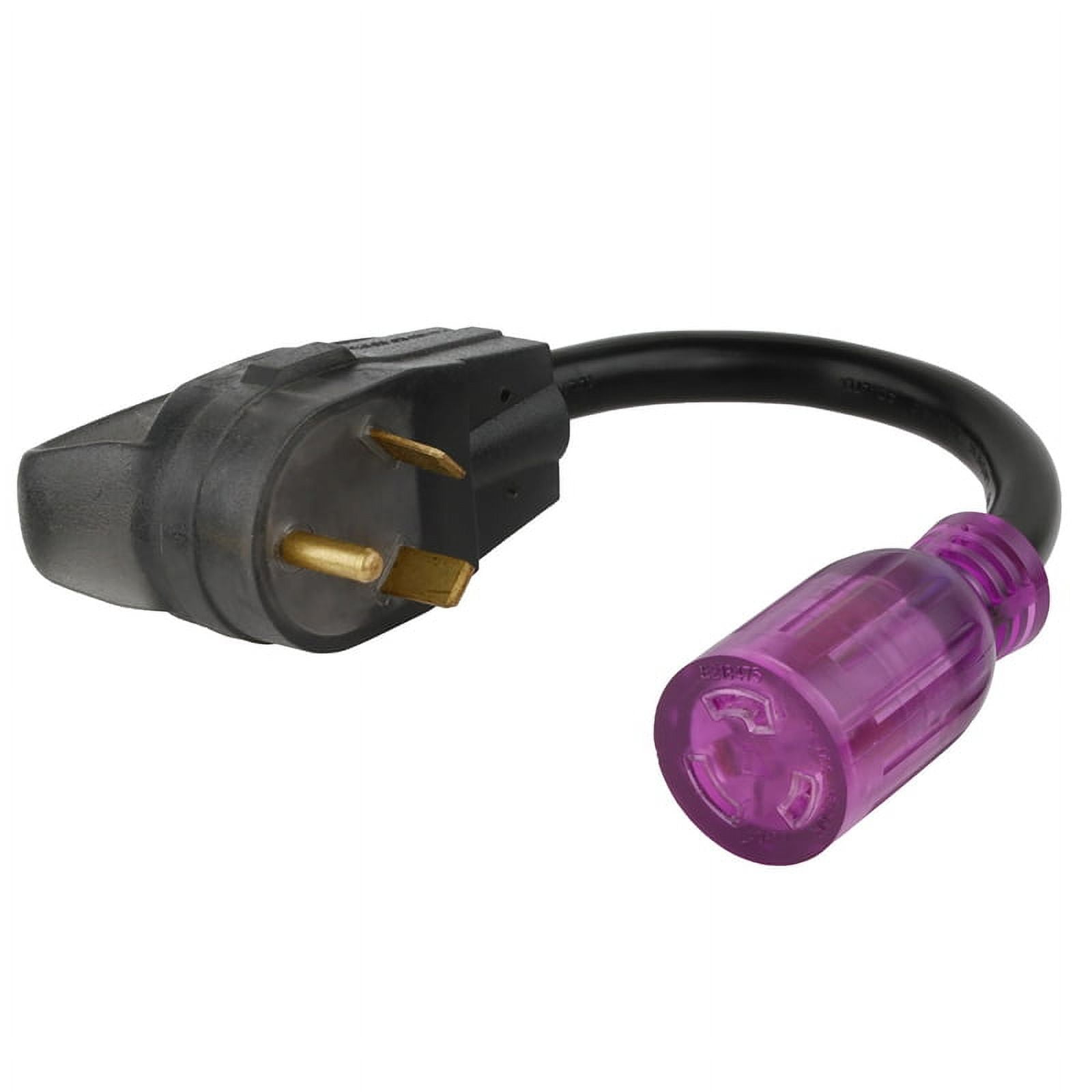 Reliance Controls Color Connect 12/3 SJTW 125 V 12 in. L Adapter Cord ...