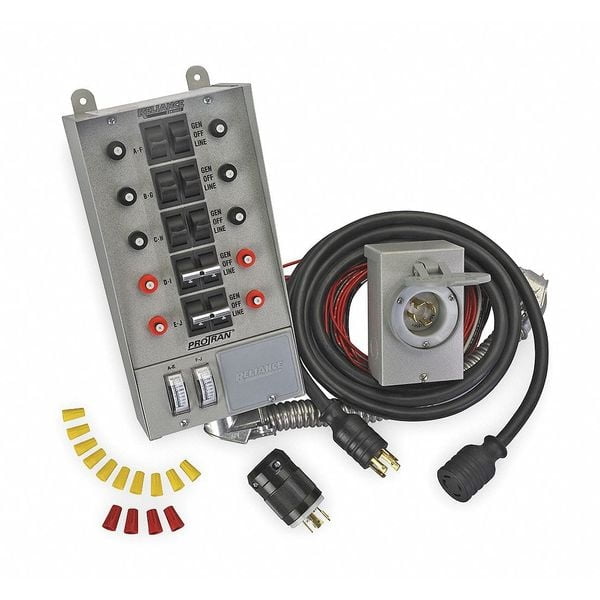 Reliance Controls Manual Transfer Switch,30A,125/250V 31410CRK ...