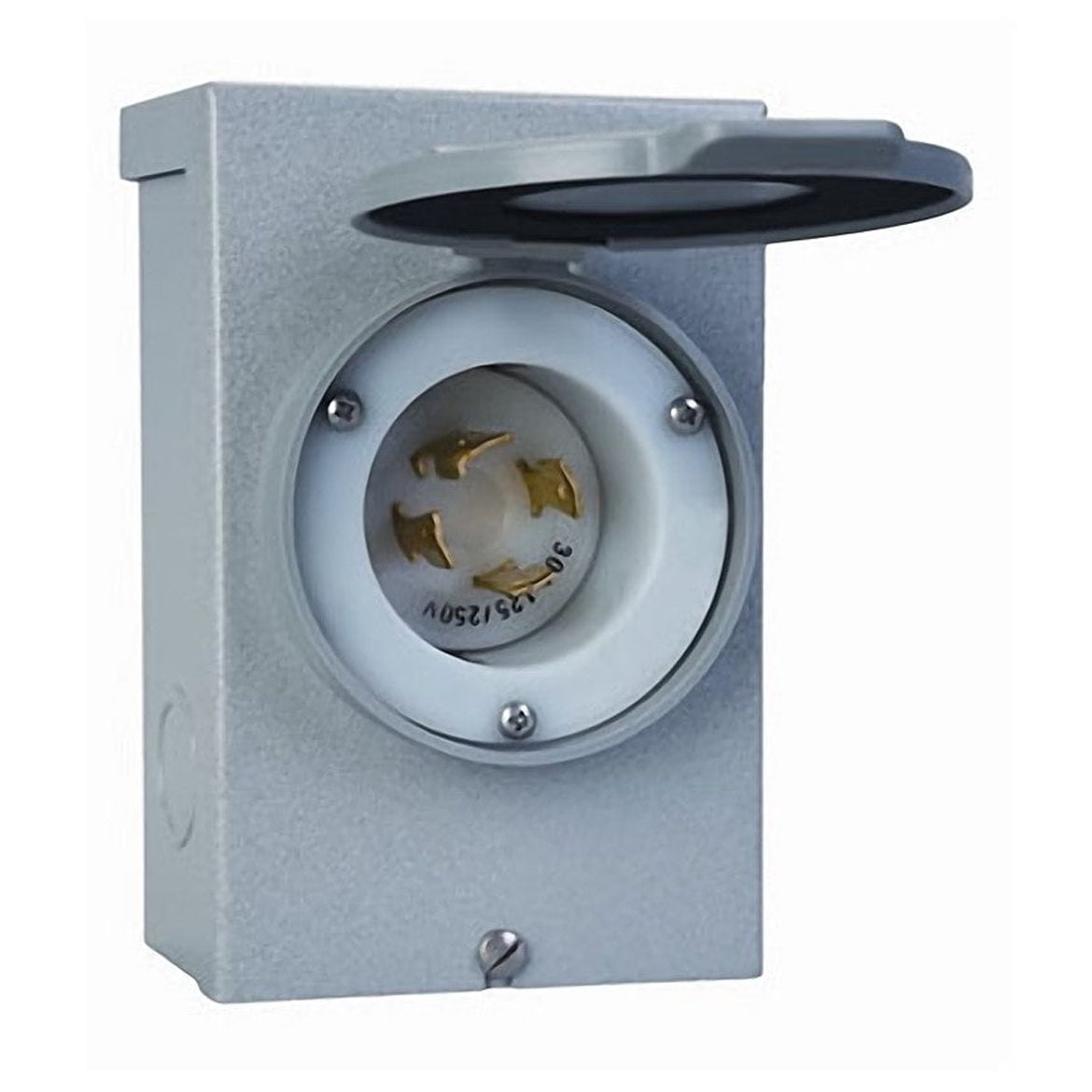 Reliance PB30 7,500-Watt 120/240-Volt 30-Amp Non-Metallic Power Inlet ...
