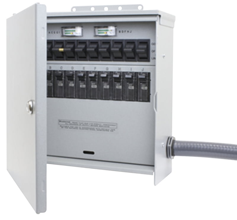 Reliance Controls Manual Generator Transfer Switch, 7,500-Watt 30 Amp ...