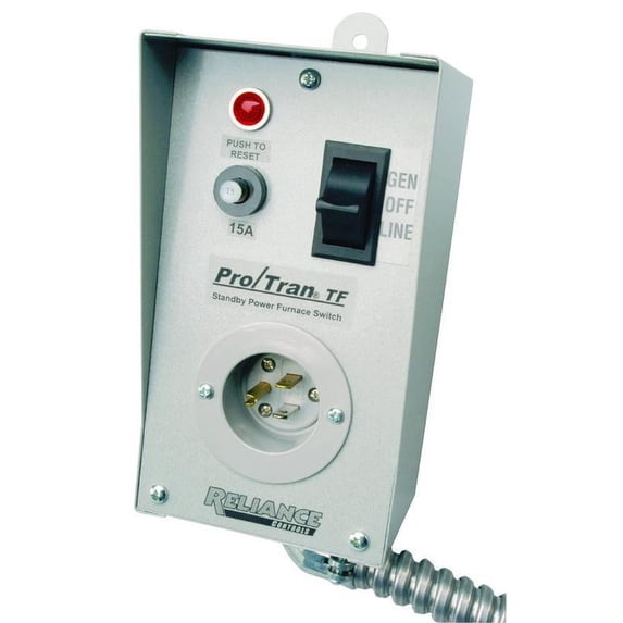 Reliance Controls, Single Circuit Transfer Switch, TF151W, 15 Amp ...