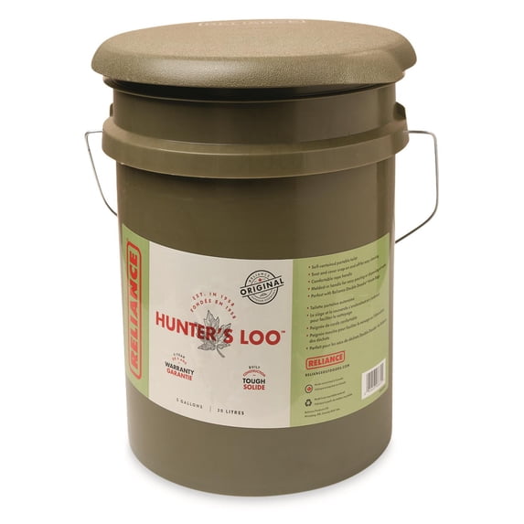 Reliance Hunter's Loo Portable Toilet for Camping & Backpacking, Green ...