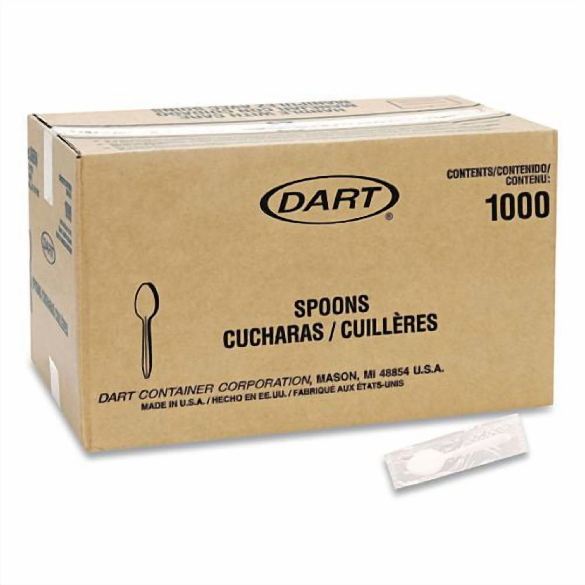Reliance Mediumweight Cutlery, Individually Wrapped, Spoon, Plastic ...