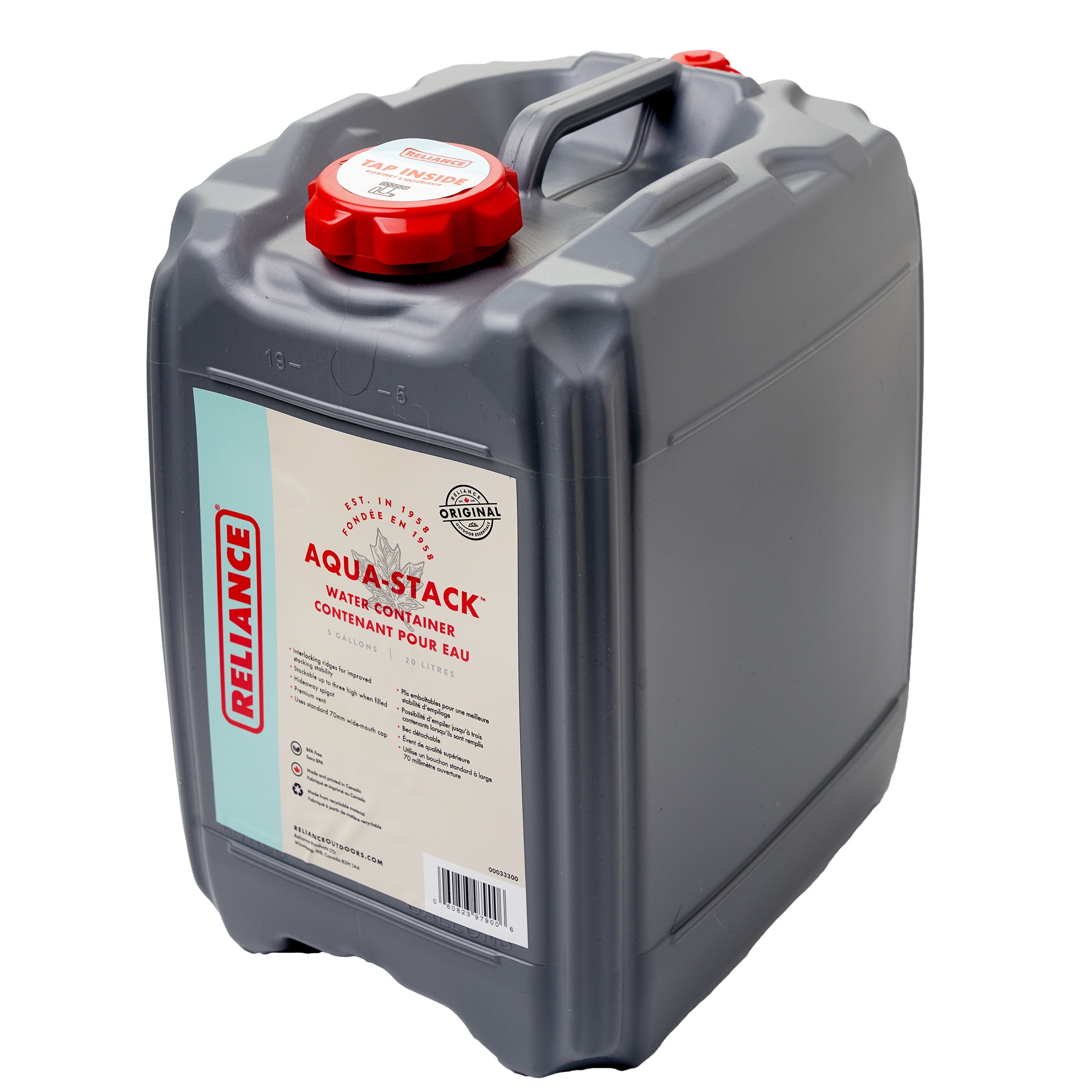 Reliance Aqua-Stack 5 G Water Container - Walmart.com