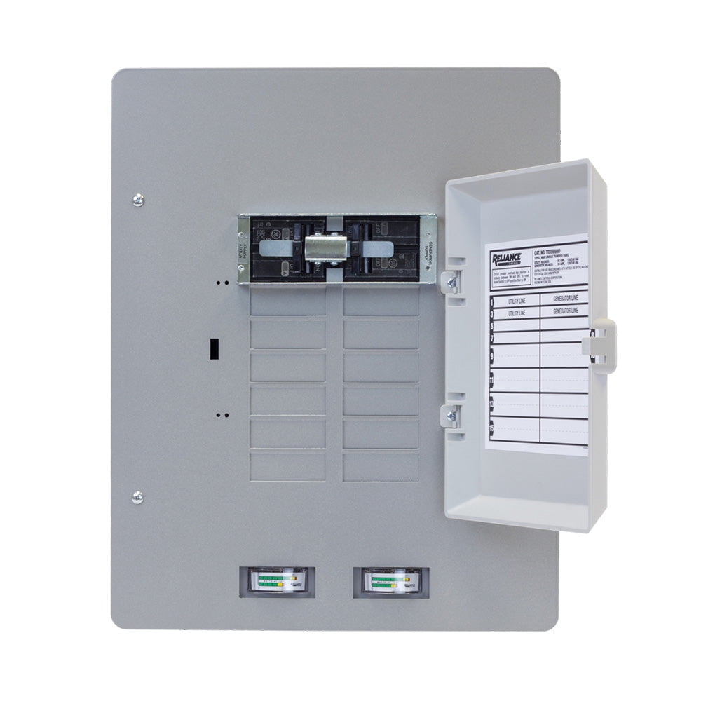Reliance TRK1006C Indoor Manual Transfer Panel w/ Meters 30A - 60A ...