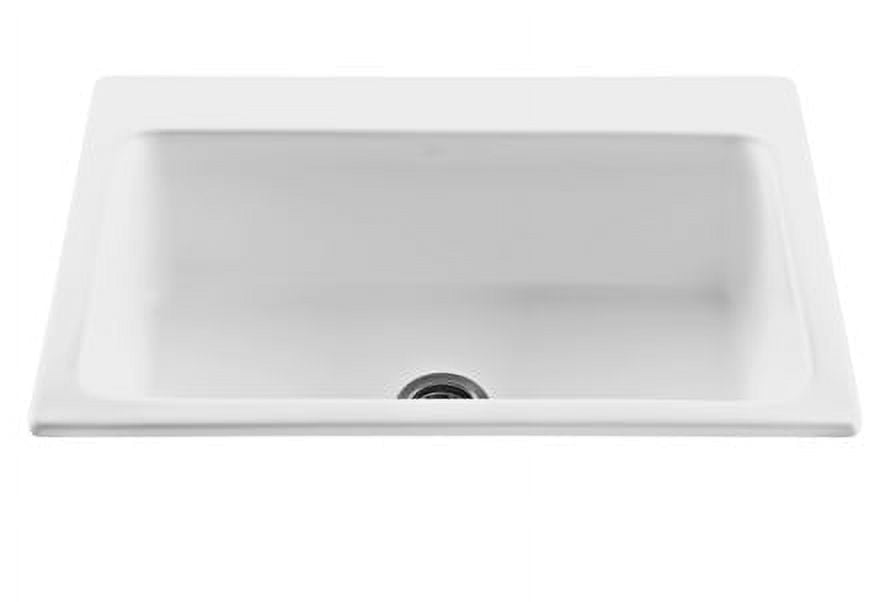 Reliance Whirlpools MTKS50-W Reflection Single Bowl Kitchen Sink White ...