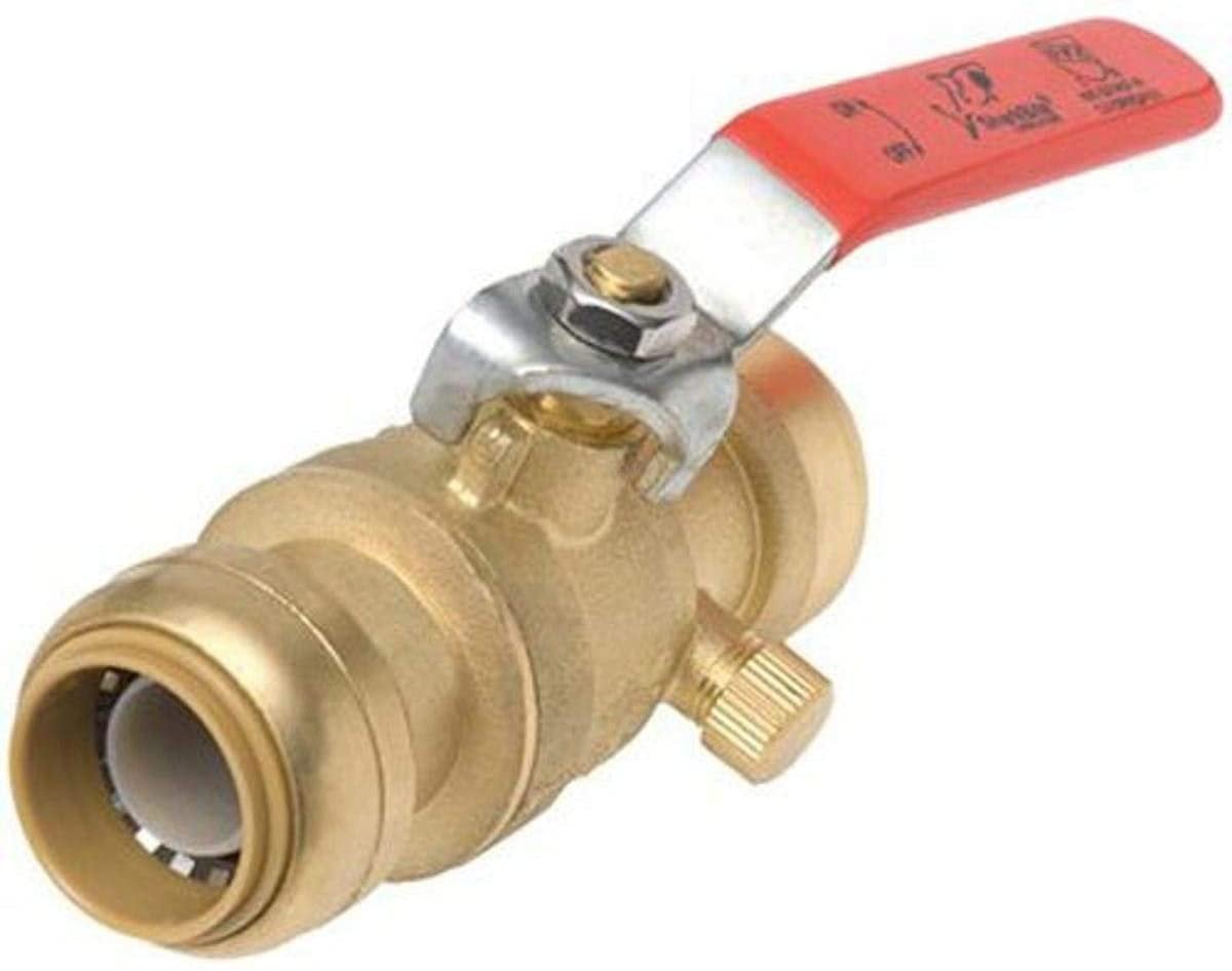 Reliance Worldwide Corp 22305-0000LF 3/4" x 3/4", Ball Valve With Drain ...